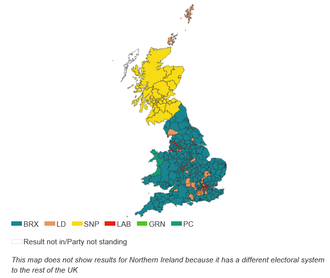 Brexit Party win massively in EU Election while Conservatives & Labour ...